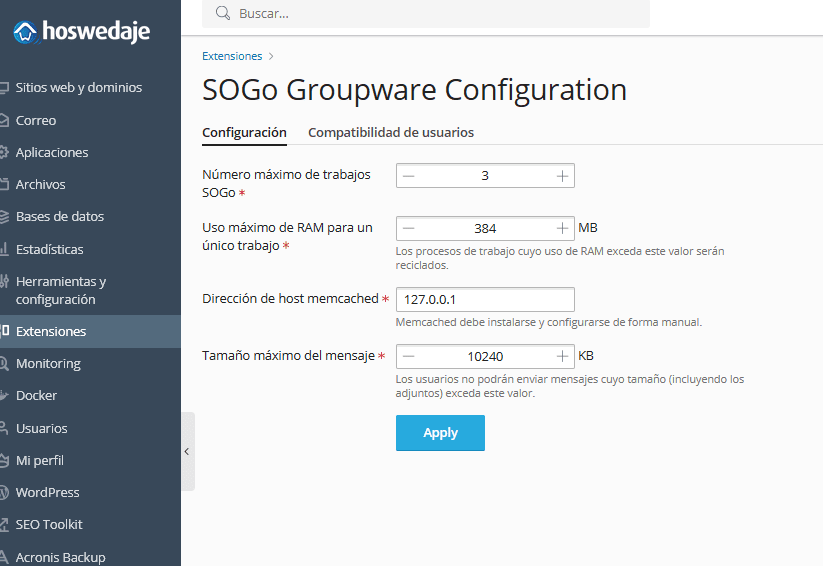¿Qué es SOGo Webmail? - Hoswedaje